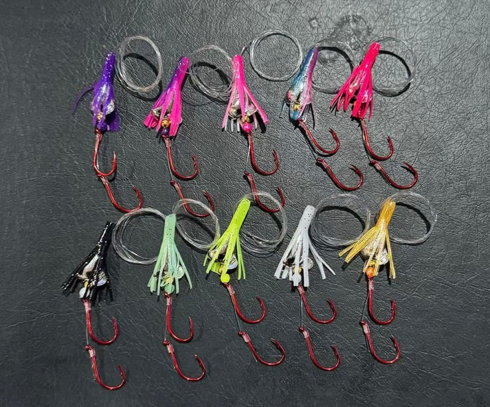 10 Color Spinning Hoochie Set – Little Captain's Tackle
